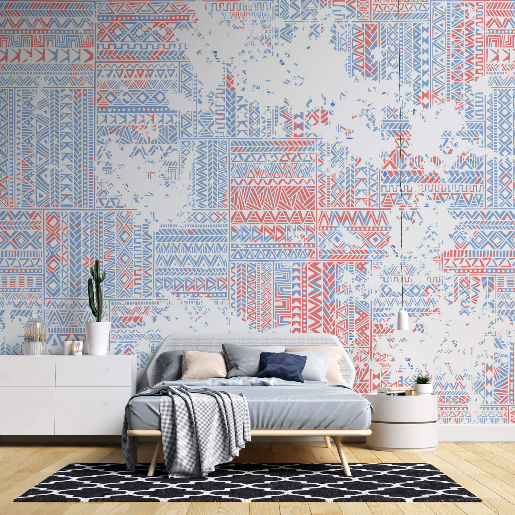 Tapet personalizat - SCRAPPED TRIBAL PATTERN | Beudis – beudis.ro