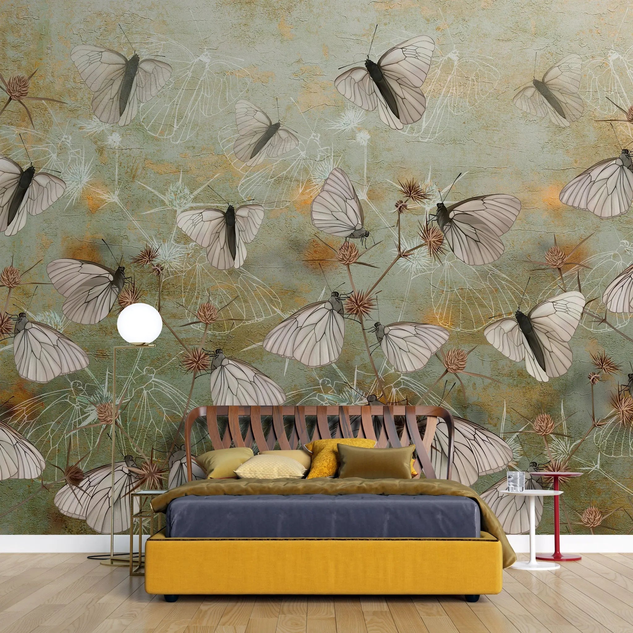 Tapet personalizat - THISTLE BUTTERFLIES – beudis.ro