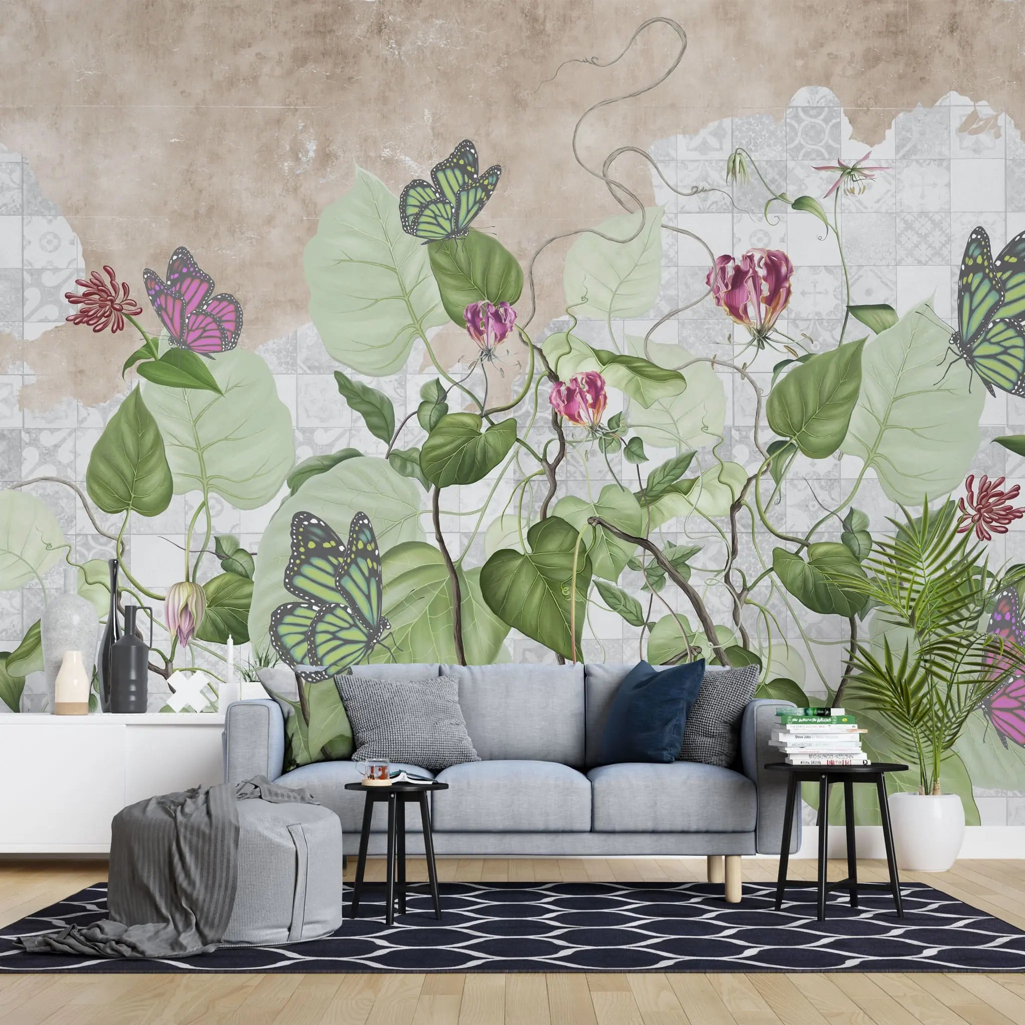 Tapet personalizat - WILD TILE PLANTS – beudis.ro