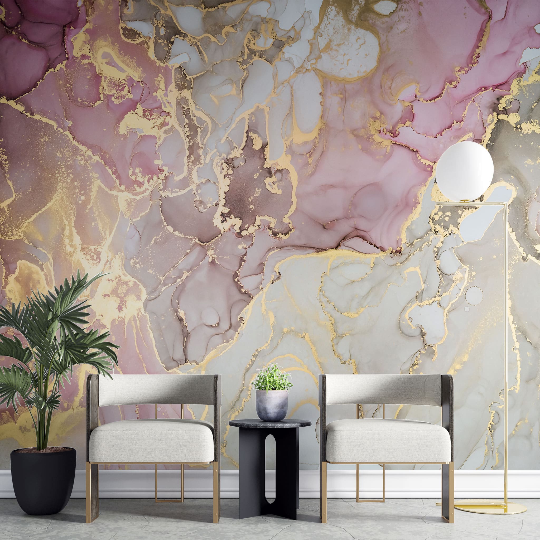 Tapet personalizat - ROSE GOLD MARBLE – beudis.ro