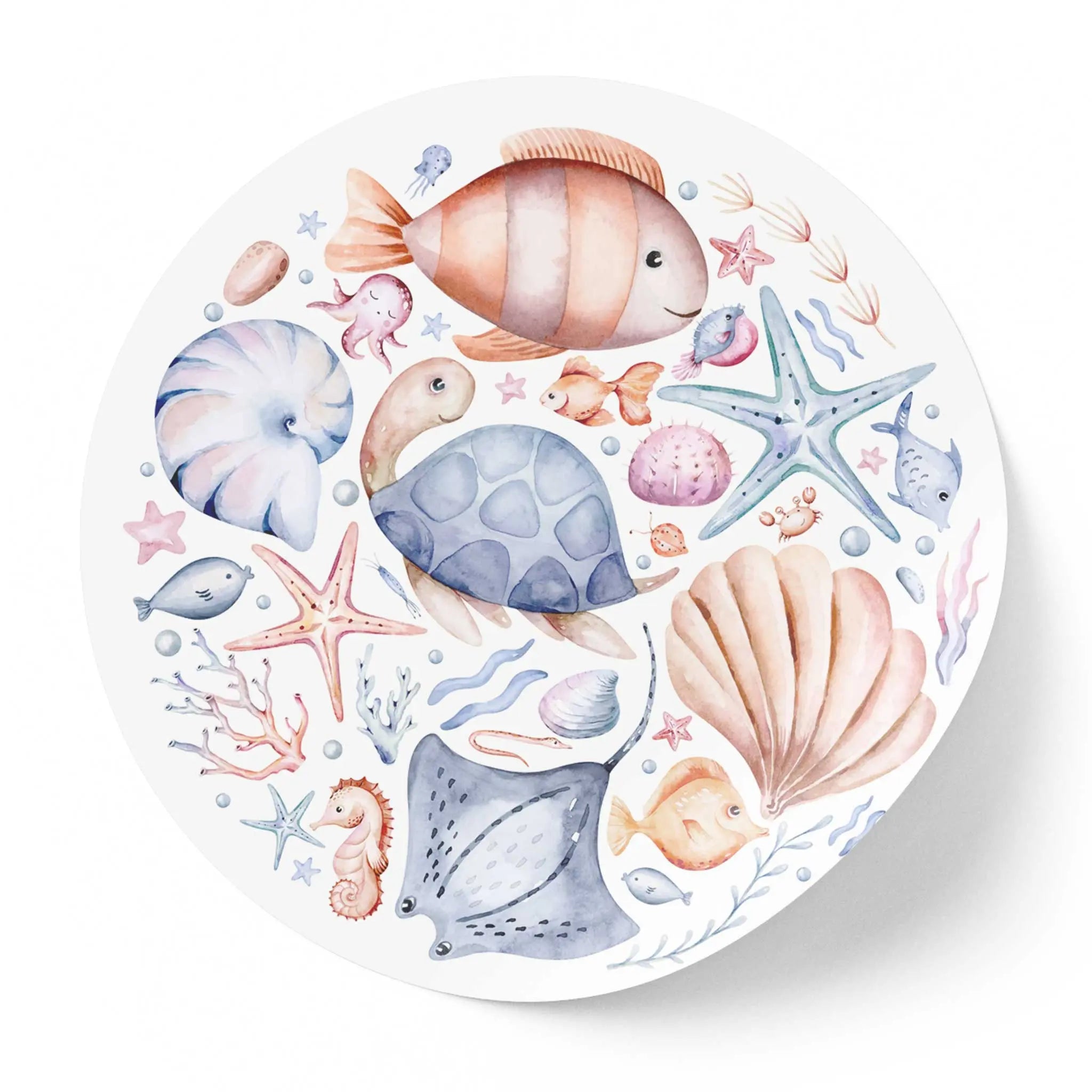 Sticker perete copii - AQUA WORLD – beudis.ro